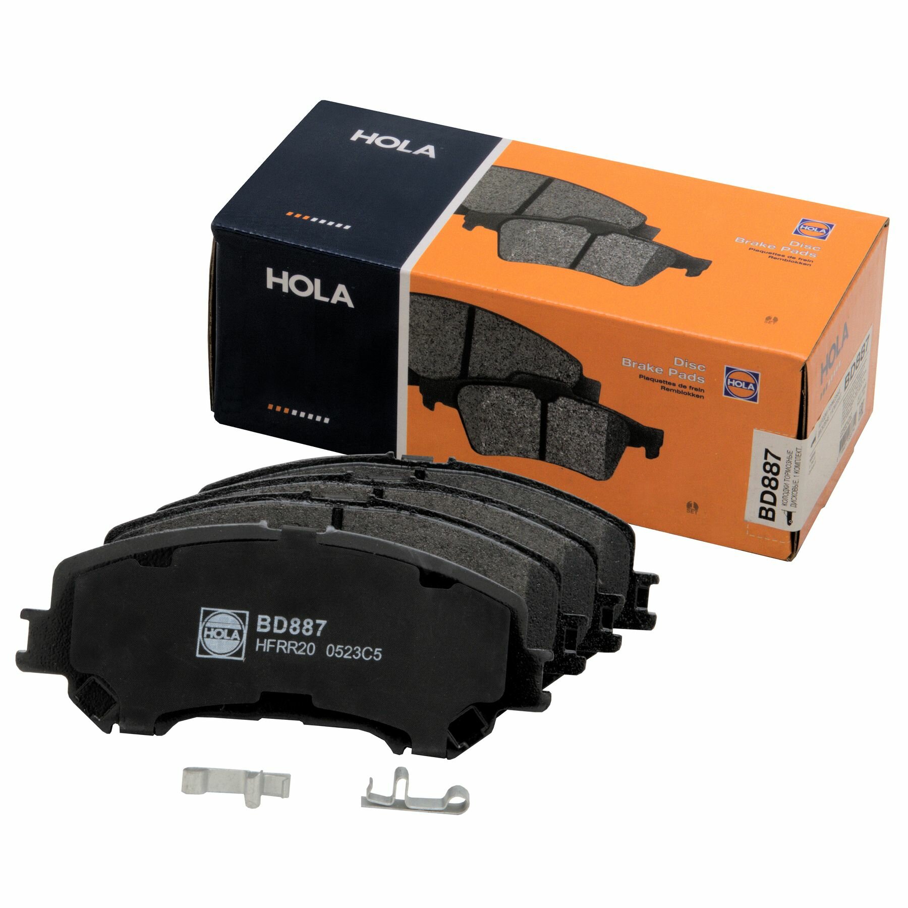 Тормозные колодки дисковые HOLA BD887