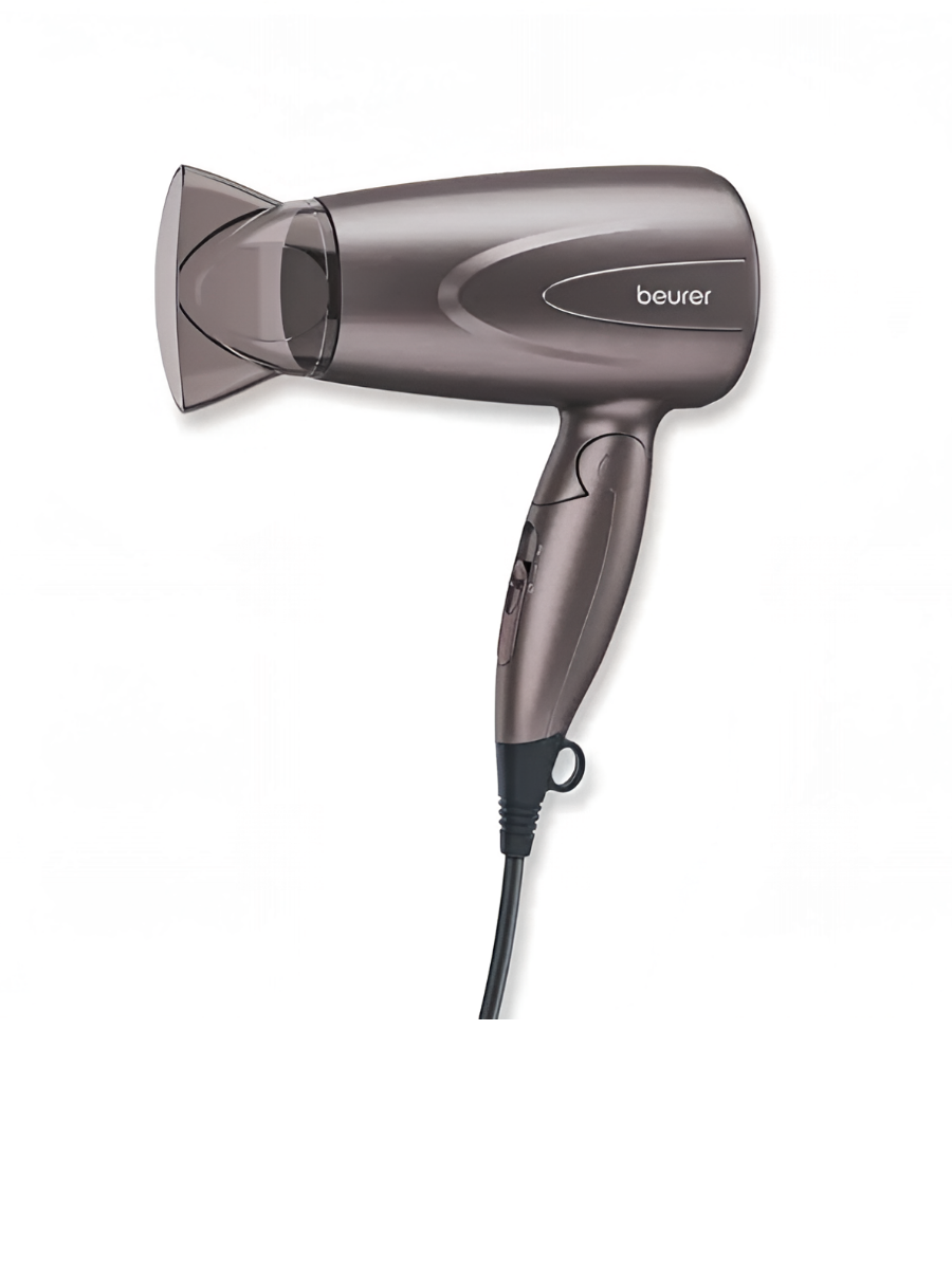 Фен Beurer HC17, мощность 1300Вт, серый, дорожный, съемный фильтр