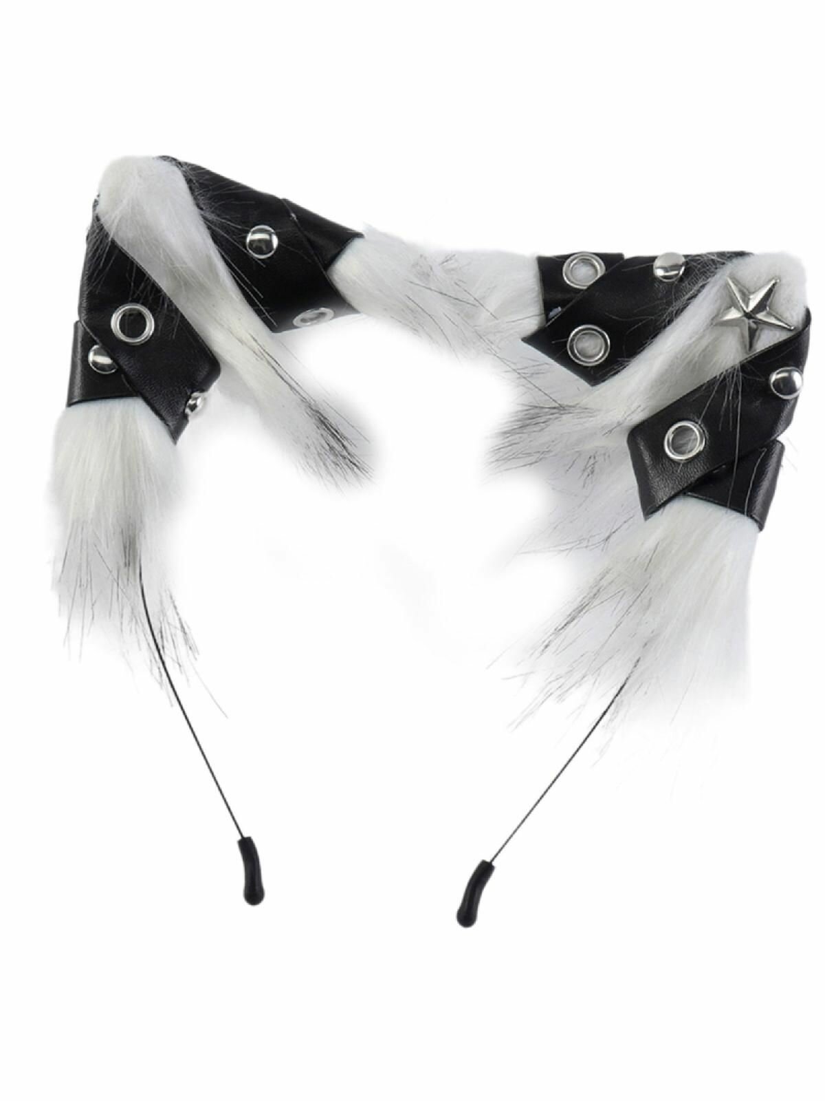 Стильный и удобный головной убор с ушками животных для вечеринок на Хэллоуин, аксессуар для фотосессий, подходит для детей, лиса 1