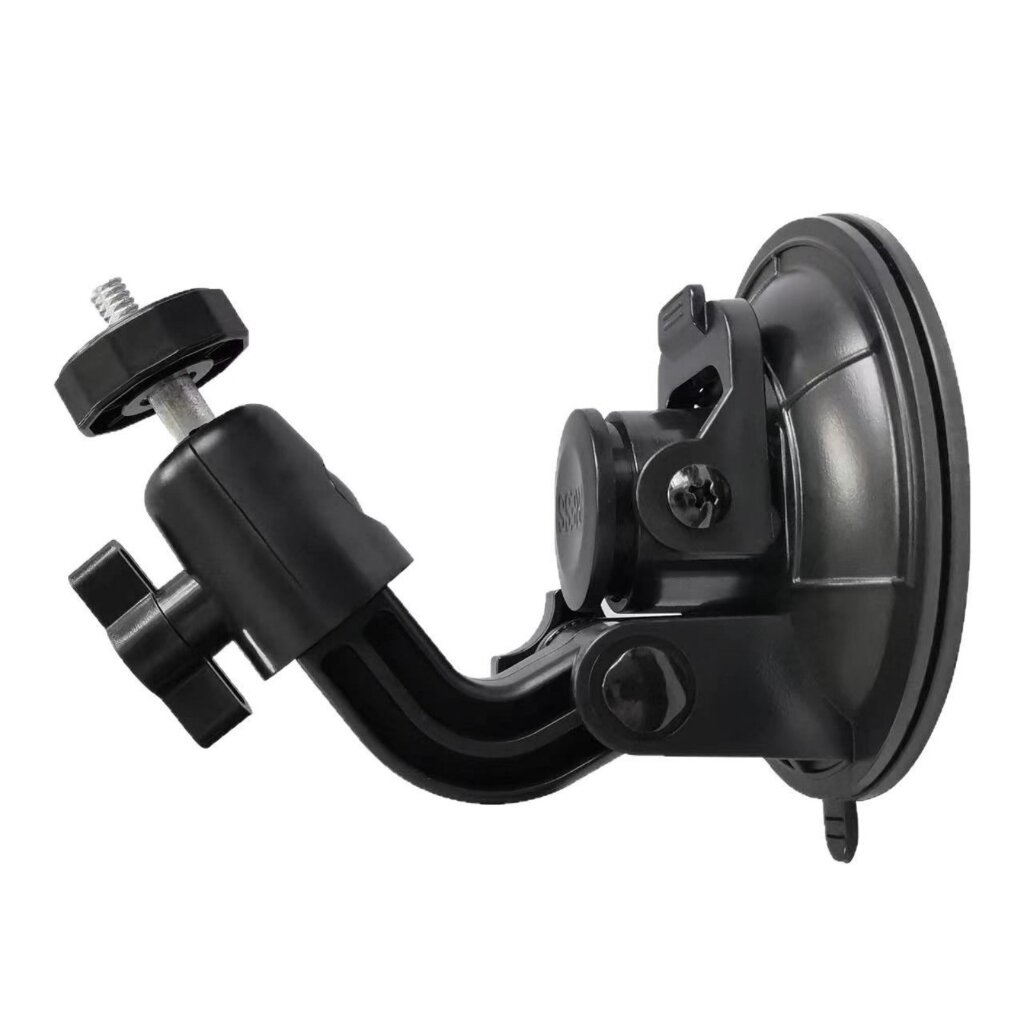 Крепление на присоске для видеорегистратора с поворотом на 360 градусов, винт 1/4 для автомобильных видеорегистраторов и экшн-камер