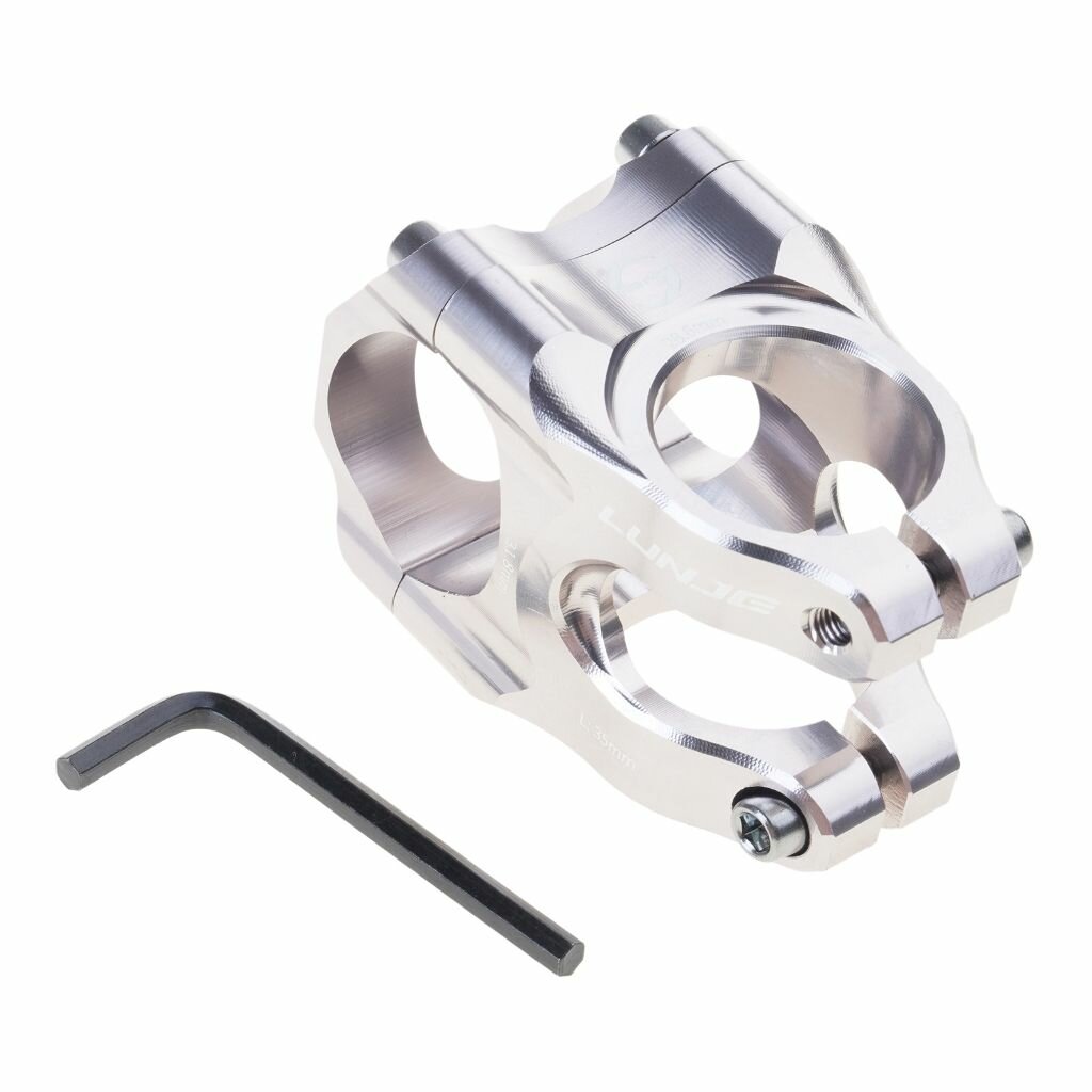 Высокопрочный короткий вынос руля из алюминиевого сплава для замены велосипедного выноса, - Серый титан 31.8x3