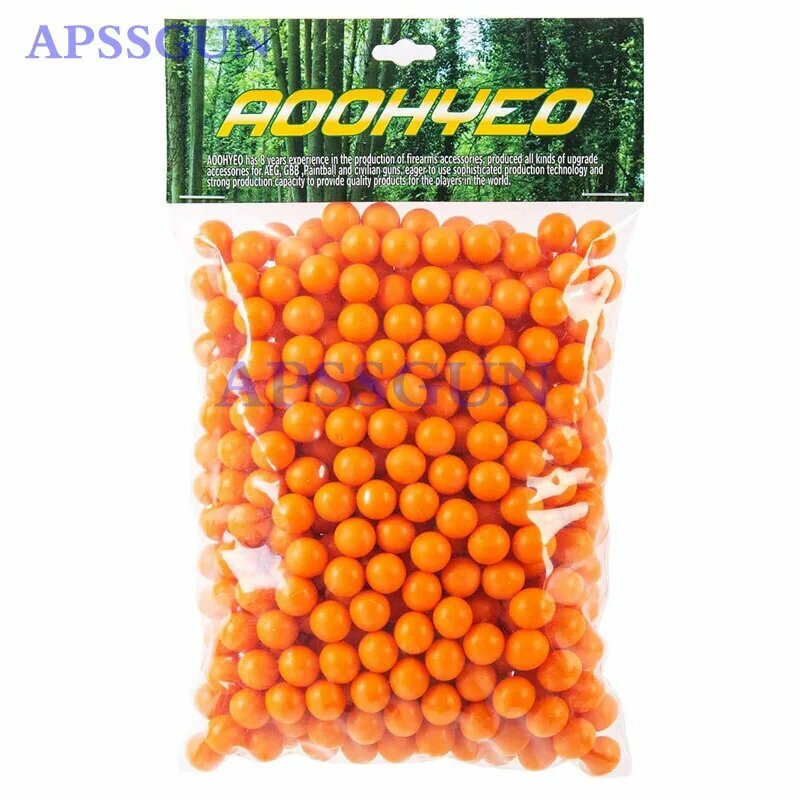 Резиновые пейнтбольные шары 0.43cal Оранжевый, 100 PCS