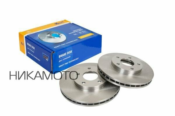 KRAFT KT016039 Диск тормозной NISSAN PRIMERA P12 02- перед. вент. D=280