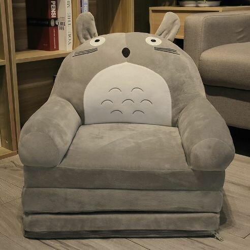 Бескаркасный диван, домашний мягкий складной детский стул, модель Bruno, французская раскладушка 50х52х29см