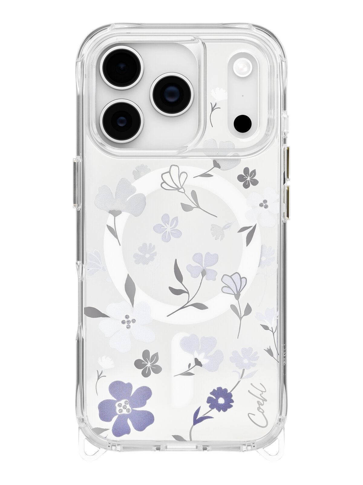 Чехол Uniq на iPhone 17 Pro, COEHL Amara с принтом IML, с магнитами MagSafe, сиреневый