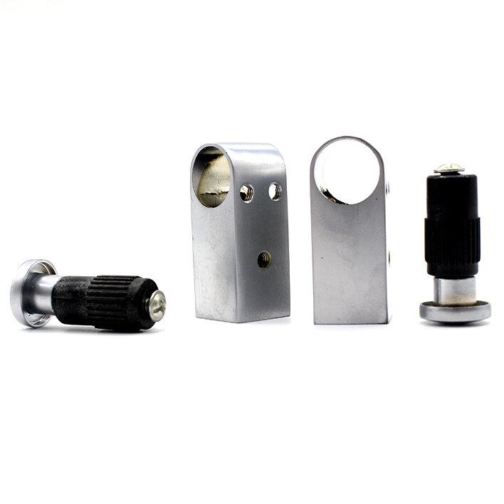 Крепёж и заглушки на рейлинг (набор по 2шт.) Хром