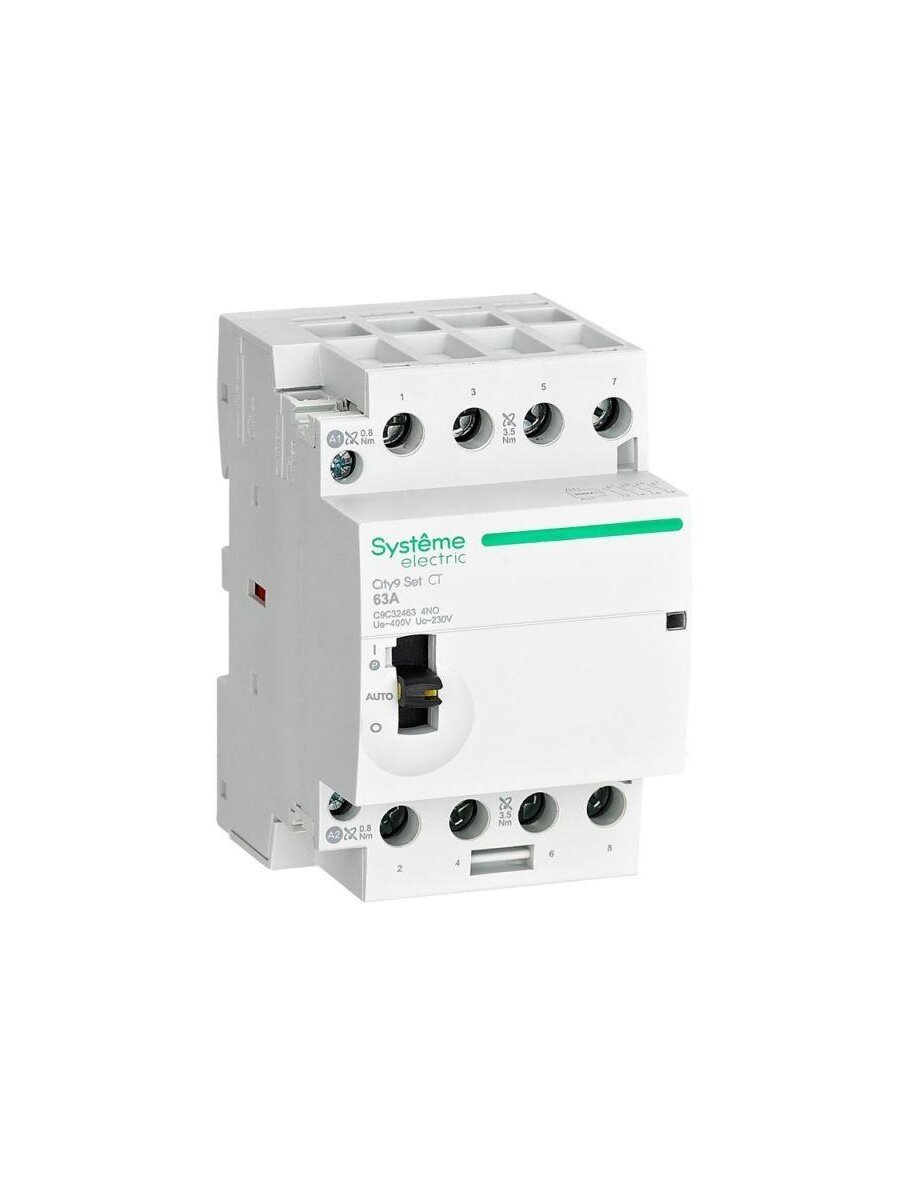 Контактор 4п City9 Set 4НО 63А AC 400В-230В SE C9C32463
