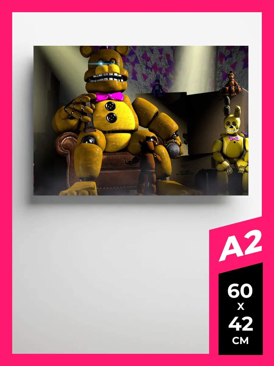 Постеры фнаф и плакаты FNAF Five Nights at Freddy’s 129, матовая фотобумага премиум качества