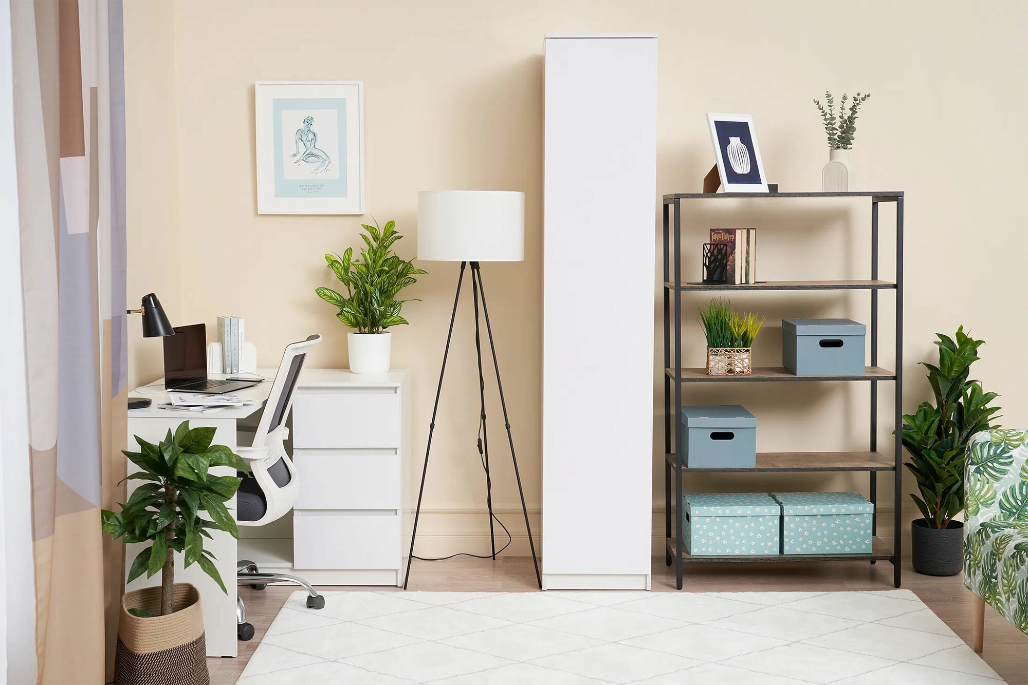 Челси Пенал 1 створка Белый глянец холодный/белый