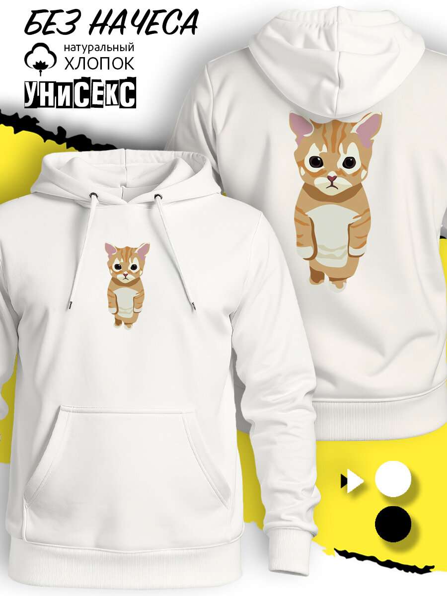 Худи Толстовка свитшот с котом