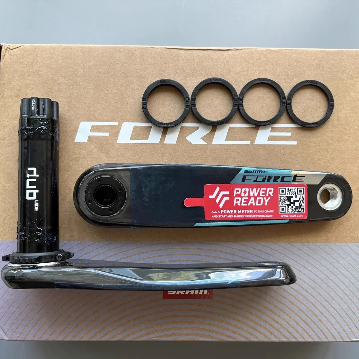 Шатуны SRAM Force AXS углеродные 165 мм, Force XPLR WIDE DUB