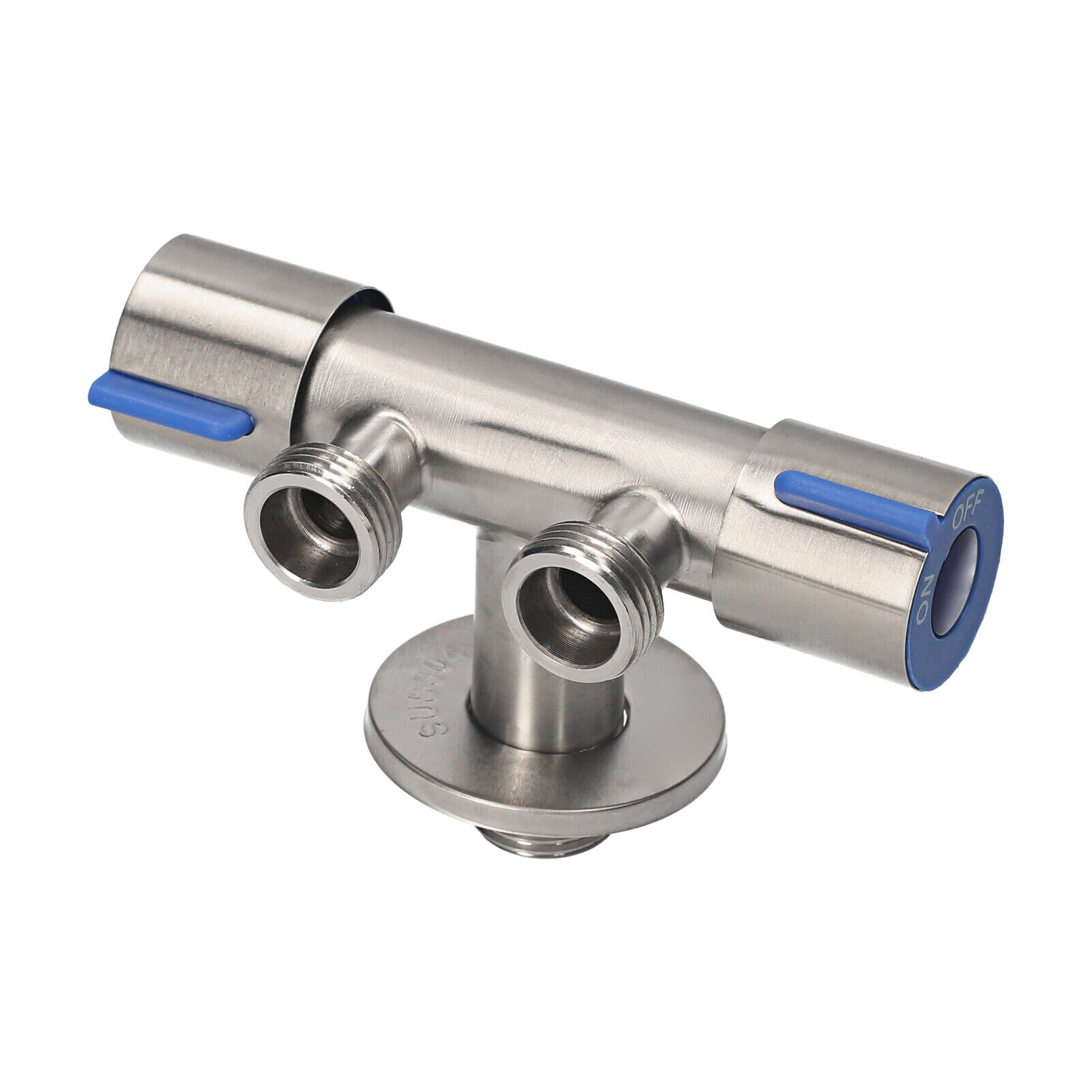 Тройник-адаптер для биде с запорным клапаном, клапан-переключатель воды из нержавеющей стали, двойной клапан для туалета, ванной комнаты