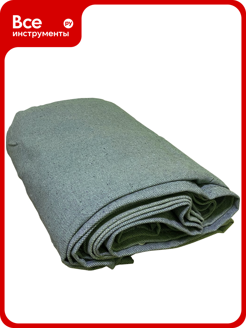 Полог брезентовый влагостойкий BEFAST с люверсами, зеленый, плотный брезент для наружных покрытий и защиты от влаги