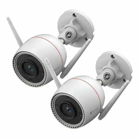 IP видеокамера Ezviz CS-H3C Color 4мп Уличная Wi-Fi камера встроенный микрофон и слот под microsd карту c ИК подсветкой 30 м Комплект 2 штуки