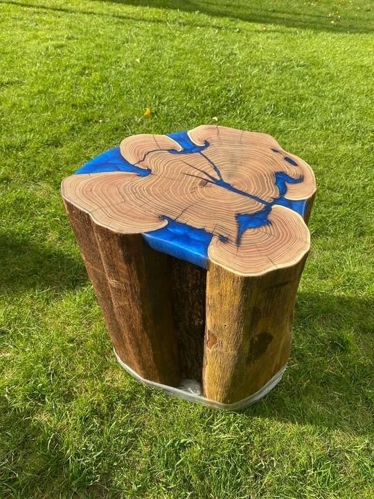 Пенёк столик от stoliki72, из массива акации, диаметр 43*41 см, высотой 48 см