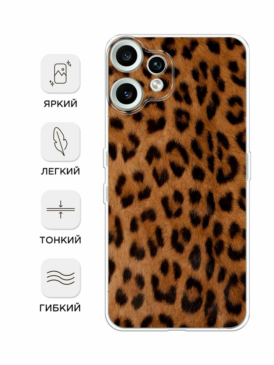 Чехол на CMF Phone 2 Pro / CMF Фон 2 Про с принтом "Мех леопарда" — фото 1