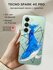 Чехол на Tecno Spark 40 Pro / Текно Спарк 40 Про с принтом "Кит графика", прозра...