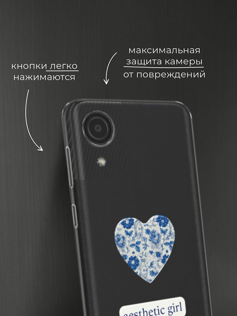 Чехол на Samsung Galaxy A03 Core / Самсунг Галакси А03 Core с принтом "Aesthetic girl" — фото 1
