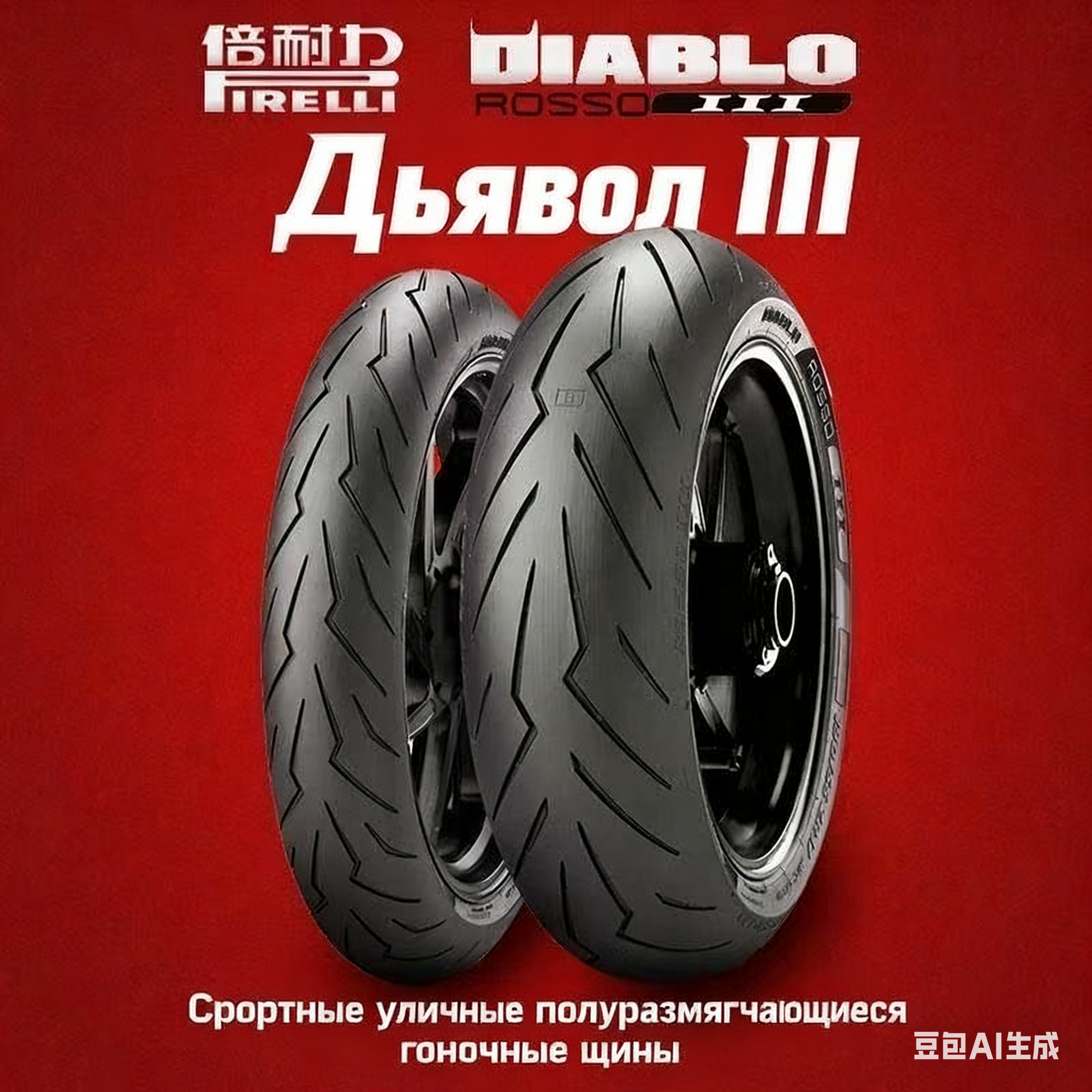 Pirelli Demonтри , 110-70-R17. переднее колесоТяжелые локомотивные шины