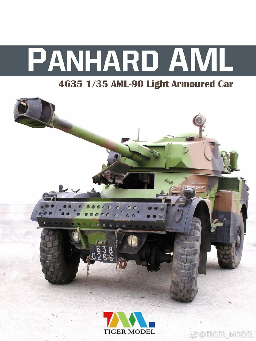Tiger Model 4635 1/35 Panhard AML-90 Модель сборки бронетранспортеров (Нет модели пластиковый солдат.)