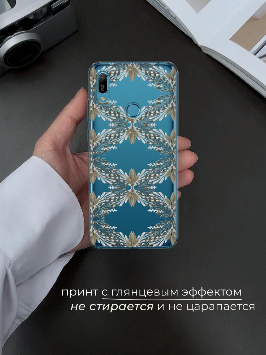 Чехол на Honor 8A/8A Pro/Huawei Y6s/Y6 2019 / Хонор 8А с принтом "Калейдоскоп цветов" — фото 1