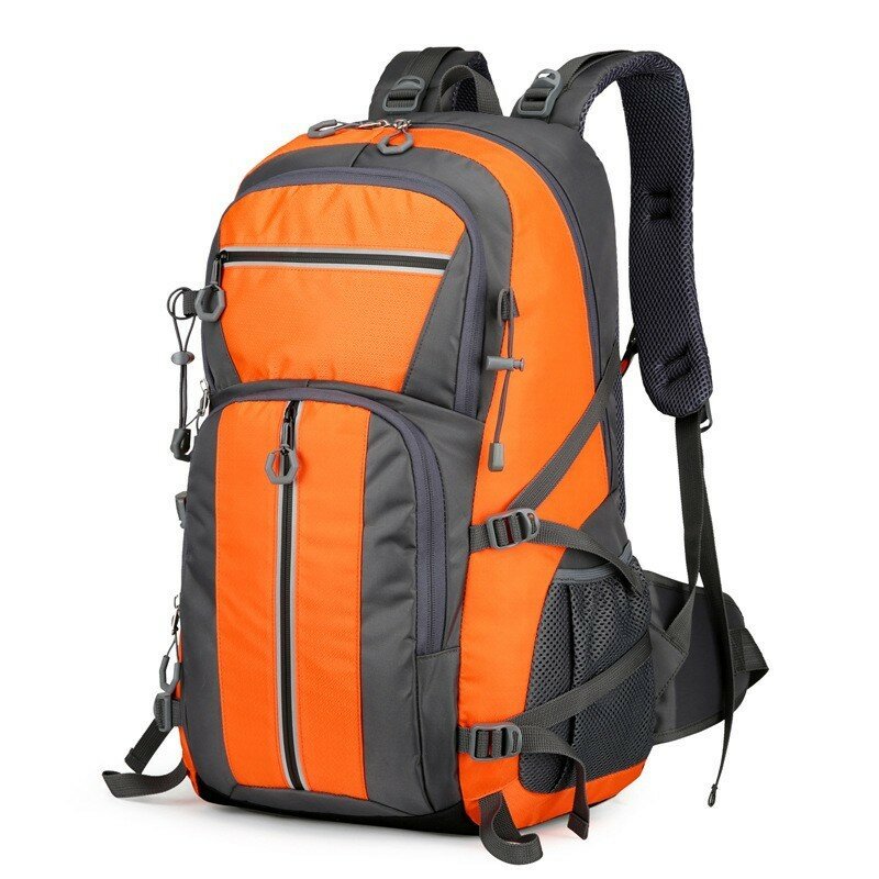 Рюкзак waterproof capacity 50l polyester reflective design for hiking travel, оранжевый