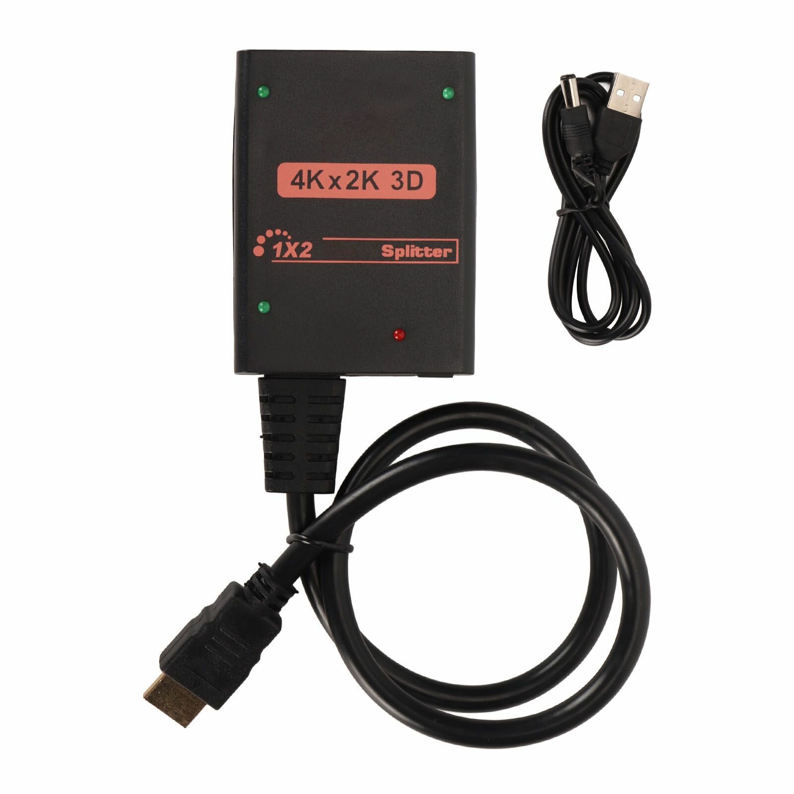 HDMI-сплиттер 1x2, 4K, для двух мониторов