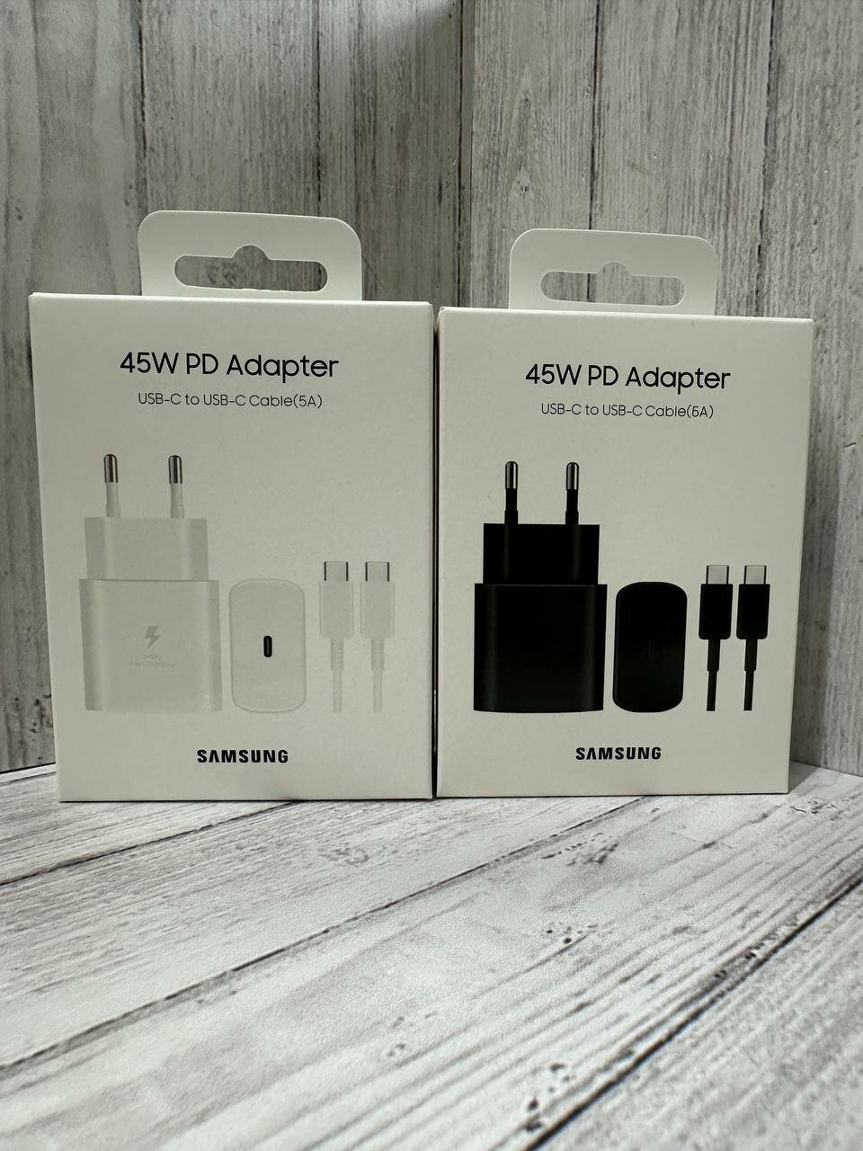 Зарядное устройство для Samsung, 45Вт, кабель USB Type-C, черный