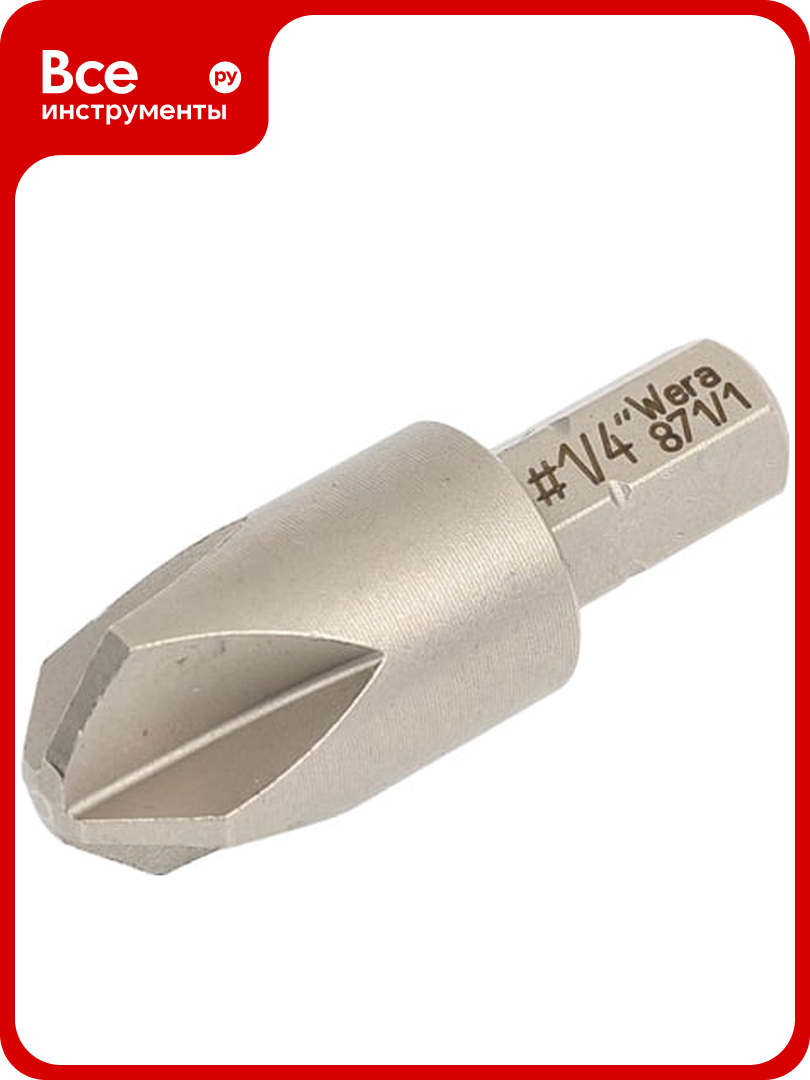 Бита WERA 871/1 Z TORQ-SET Mplus 1/4 C6.3, 1/4x32 мм WE-066634, универсального применения