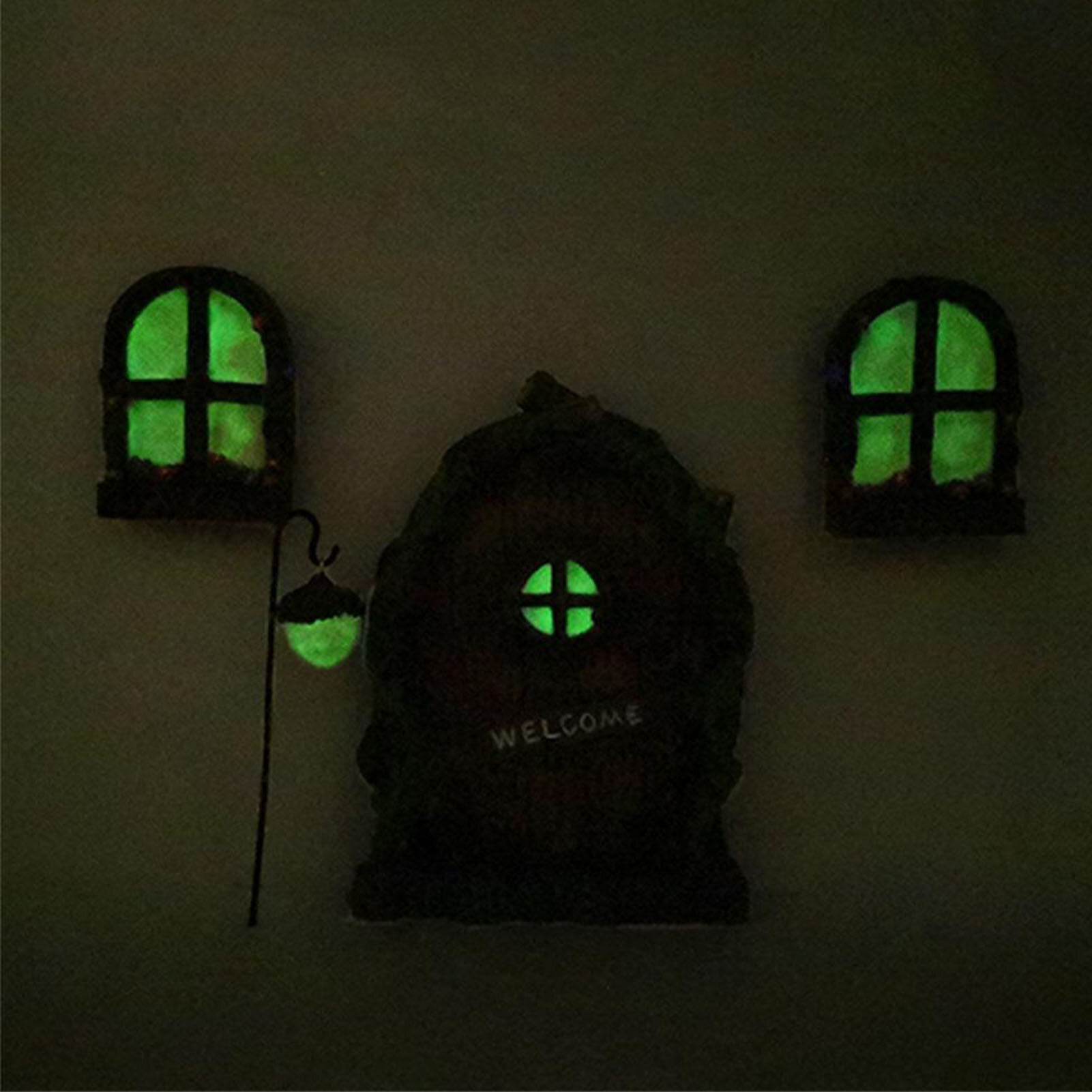 Миниатюрные сказочные елочные украшения Сказочный набор для дверей и окон Светящиеся украшения для дверей и окон