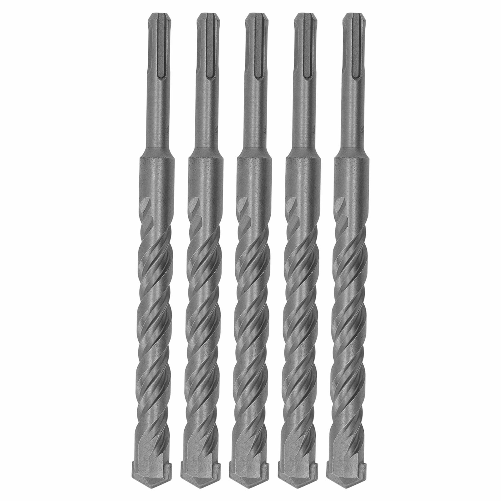 5 шт. ударные сверла с твердосплавным наконечником, перфоратор, 2 спиральные фрезы для кирпича, бетона, 210 мм, 18 мм/0,71 дюйма