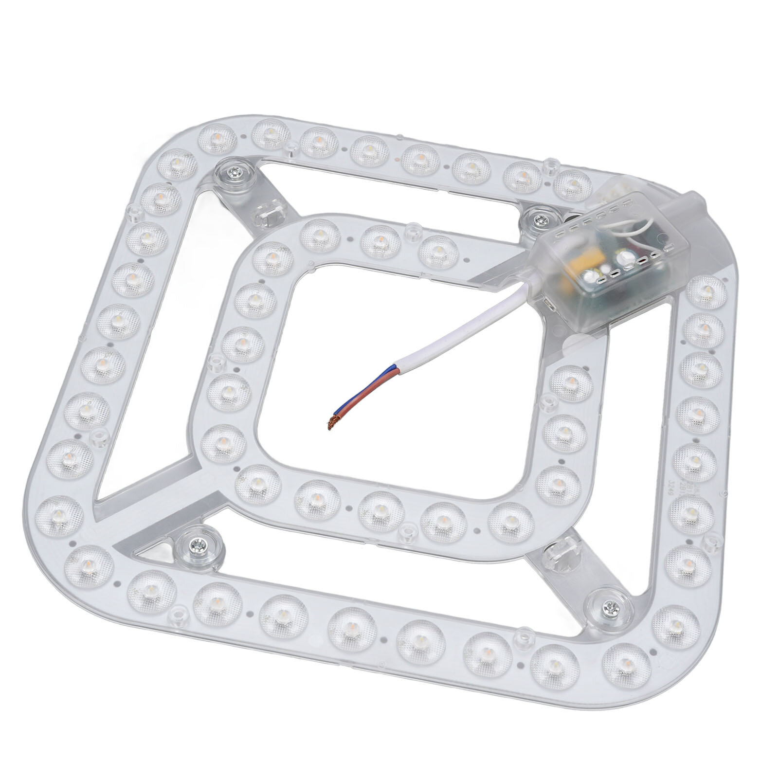 Потолочный вентилятор, светодиодная лампа, сменный светильник 24 Вт 2100 лм, 3 цветовых температуры, потолочный светильник с круглым фитилем для скрытого монтажа потолочного светильника