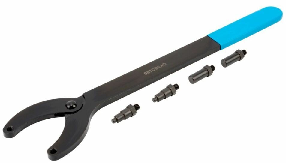 Ключ автодело для фиксации шкивов регулируемый 420 мм