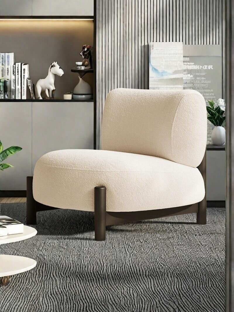 Кресло мягкое для дома, Для одного человека, 50*63*76cm, белое