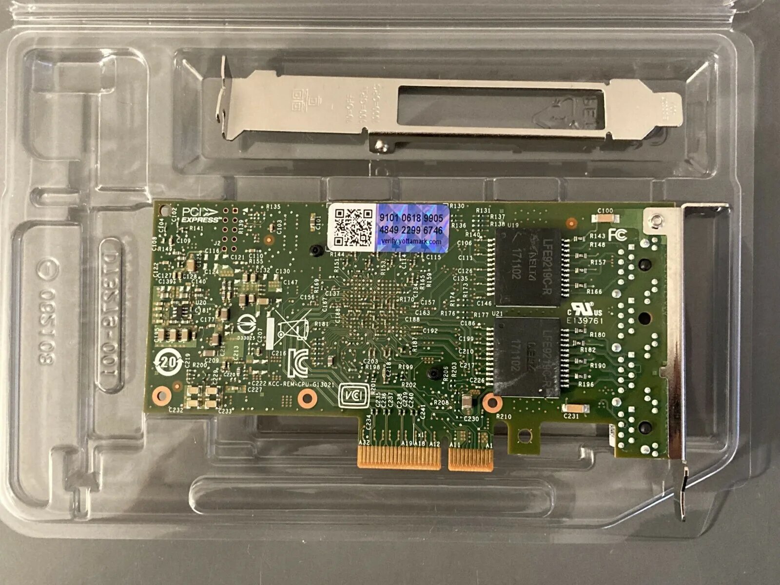 Сеть адаптер Intel I350-T4 четыре порта RJ45