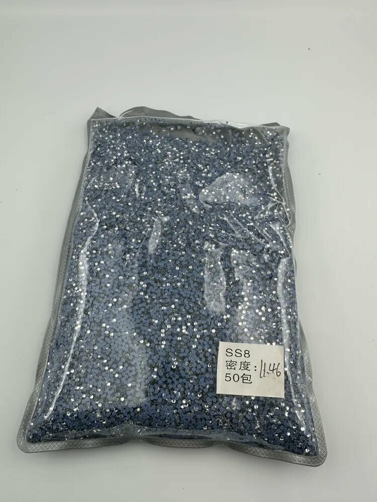 Стразы SS8 CRYSTAL Горячая фиксация / HOTFIX 12 граней /12cut/ Большая пачка 72000штук