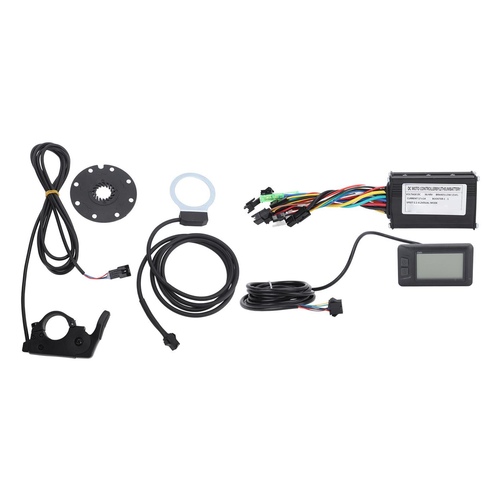 Электрический велосипед 36В 48В модификационный комплект с контроллером 17A, дисплеем EN05, дросселем 109R и магнитной точкой FT 8C для 250W 350W двигателей