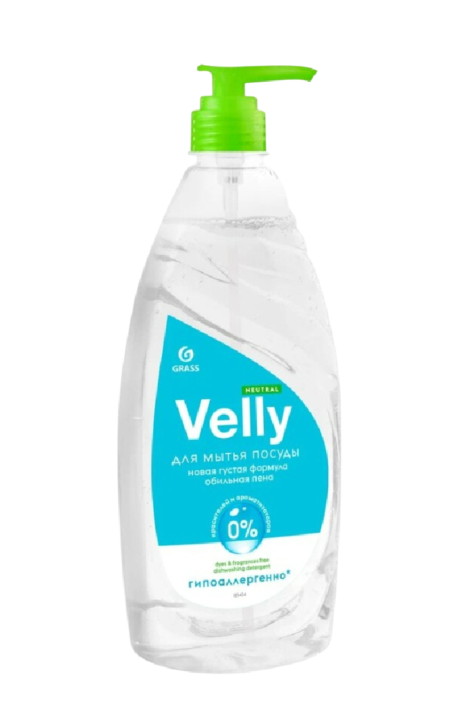 Средство для мытья посуды GraSS , "Velly Neutral", гипоаллергенно, 1000 мл