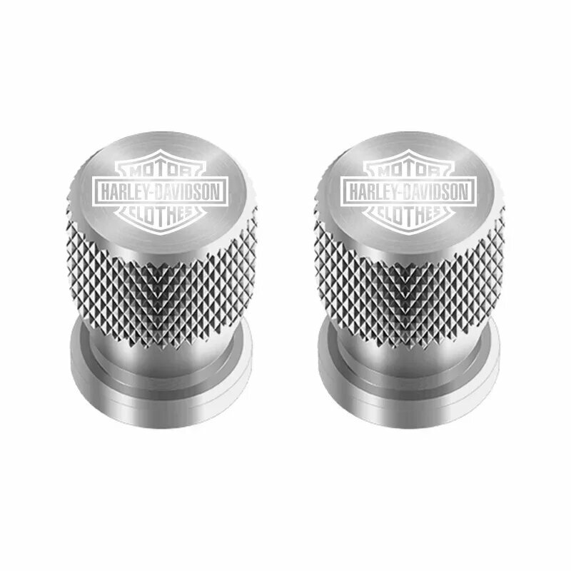 Колесо мотоцикла, стержни клапанов, колпачки, брелок для Harley Davidson Серебряный, silver