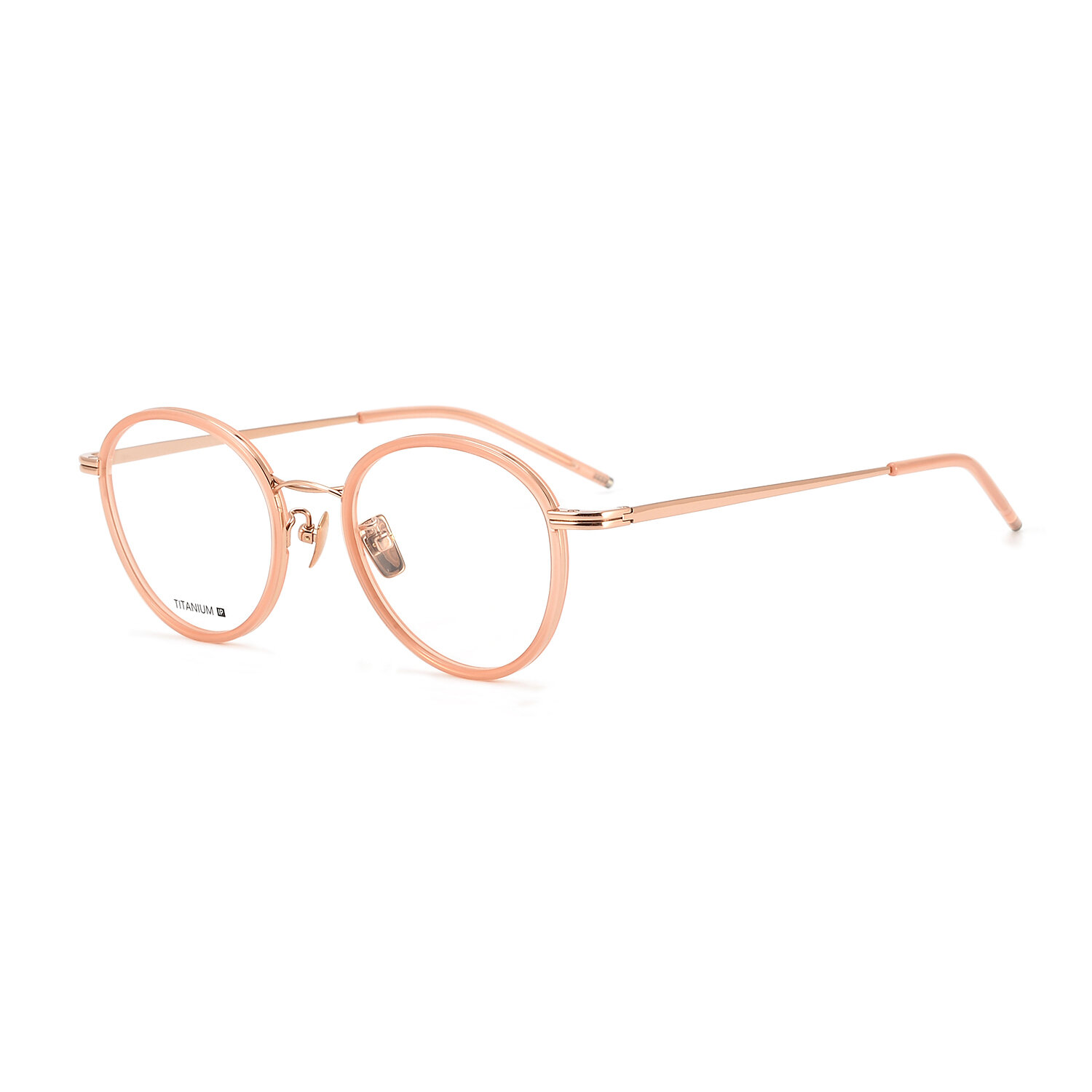 Lotson Plate Frame Pure Titanium Oval Eyeglass Frames Unisex OneSize