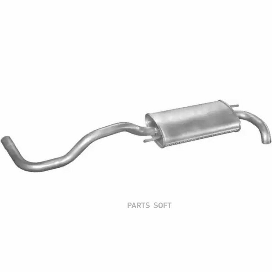 Глушитель задняя часть Seat Ibiza 1.0i, 1.4i, 1.9D 96-99 от официального дистрибьютора, POLMOSTROW, артикул 2362