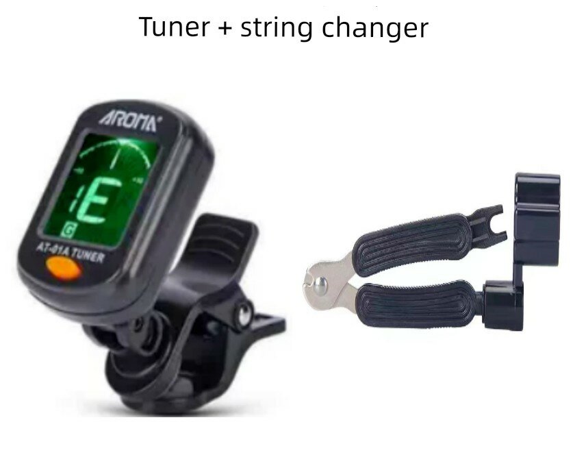 Тюнер для гитары, фолк-гитары, укулеле, электронный автоматический тюнер, шифтер тона, аксессуар с креплением на клипсу