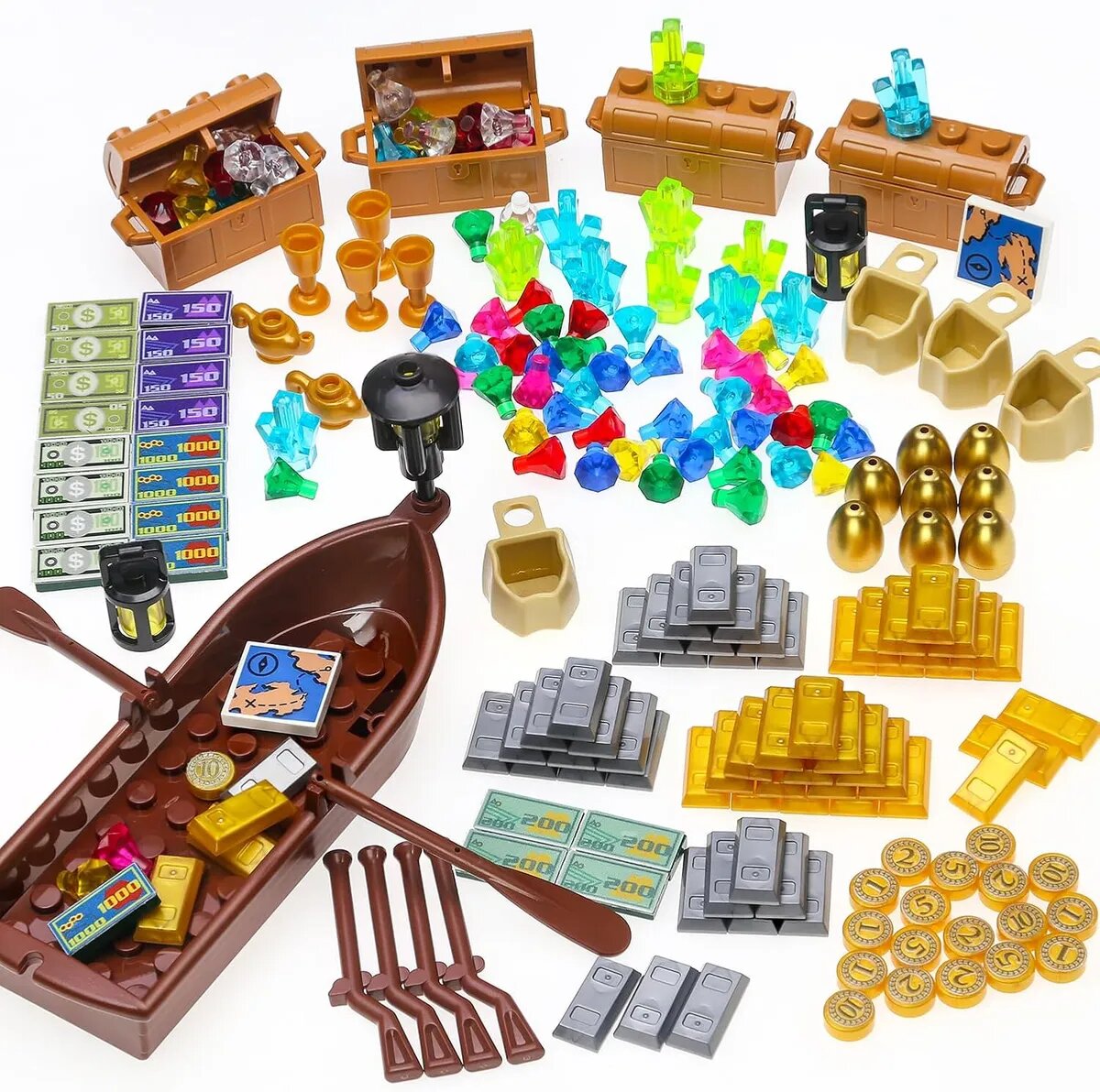 Набор для сборки пиратских приключений с сокровищами