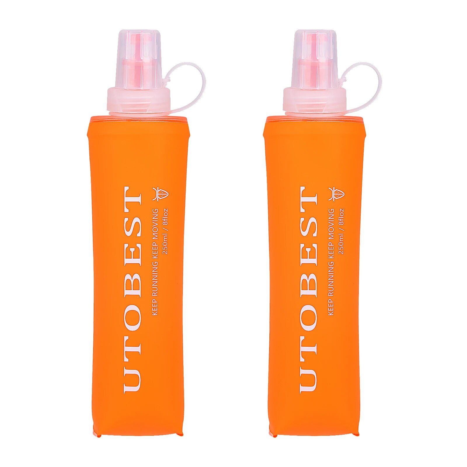 UTOBEST UTR203 Складная бутылка для воды 250/500 мл оранжевая 250ml Soft Flask