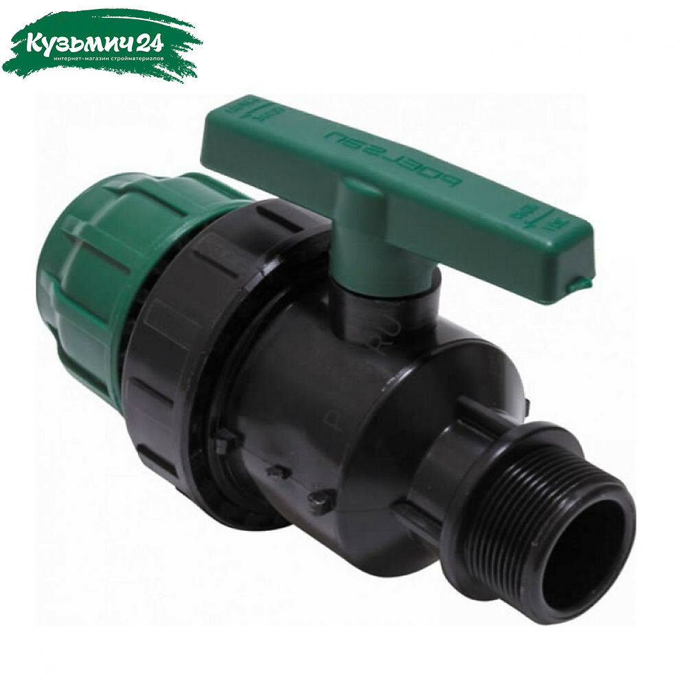 Кран шаровой ПНД НР 63х11/2