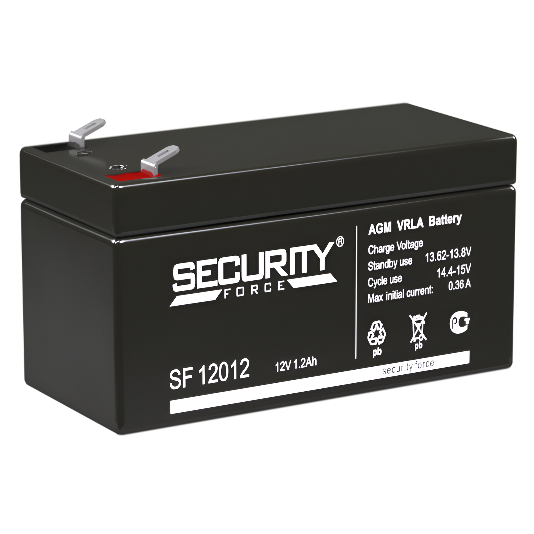 SF 12012 Security Force Аккумуляторная батарея, 12 В, 1.2 А*ч
