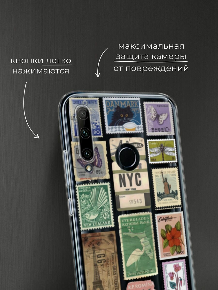 Чехол на Honor 10i/20 Lite 2019/20e/Huawei P Smart Plus 2019 / Хонор 10i с принтом Марки — фото 1