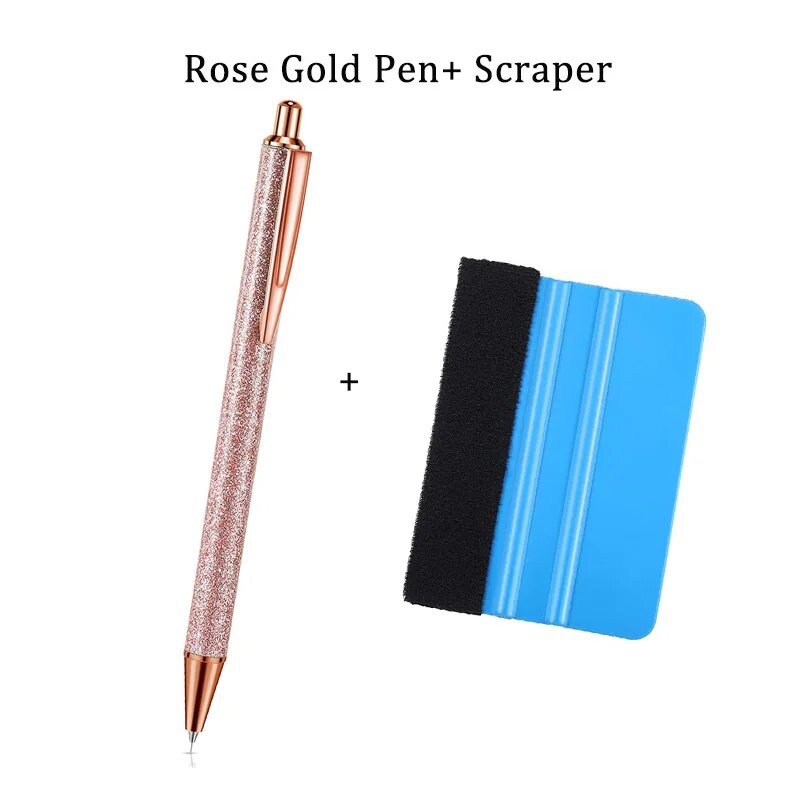 Автомобильная пленка, виниловая ручка для удаления сорняков, ручка для удаления пузырьков, ручка для выпуска воздуха с войлочными скребками, виниловая пленка, инструмент для прополки, аксессуары для тонирования автомобиля GD with Scraper