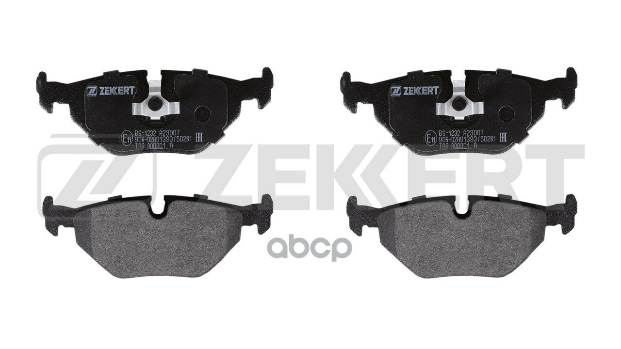 Колодки торм. диск. задн. BMW 3 (E30 E36) 86- 5 (E34) 87- 7 (E32) 86- Z1 90- Z3 (E36) 95- Zekkert арт. bs-1232