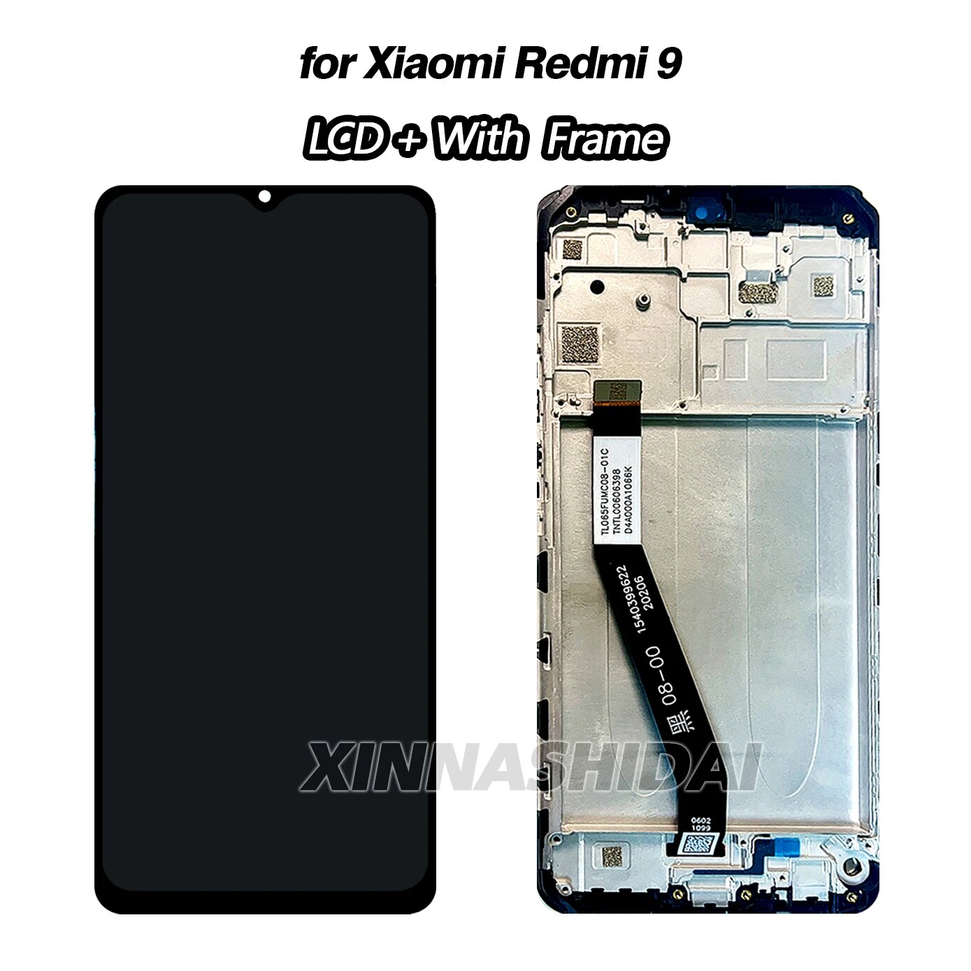 TFT-дисплей высшего качества (AAA+) для Xiaomi Redmi 9 с сенсорным экраном, рамкой и Black With Fra